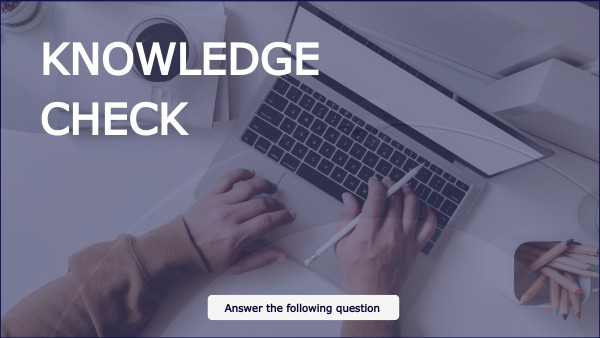 Knowledge Check HFO Non animated