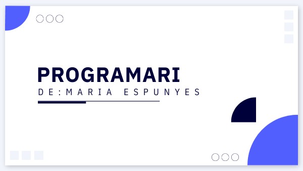 EL PROGRAMARI