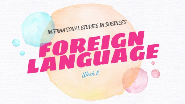 FOREIGN LANGUAGE