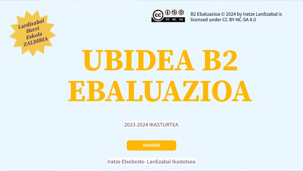 Ubidea B2- Iratze | Genially