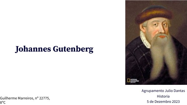 Johannes Gutenberg | Genially