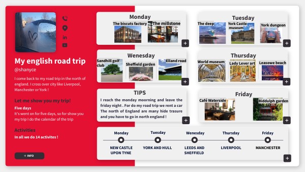 road trip in north england | Genially