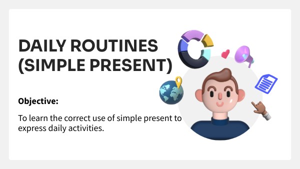 SIMPLE PRESENT AND DAILY ROUTINES | Genially