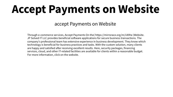 Accept Payments on Website | Genially