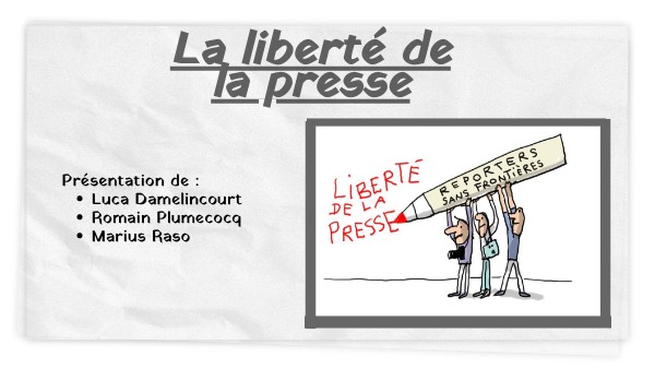 liberté de la presse