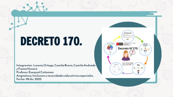 decreto 170 | Genially