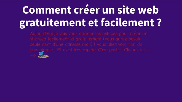 Comment créer un site web gratuitement