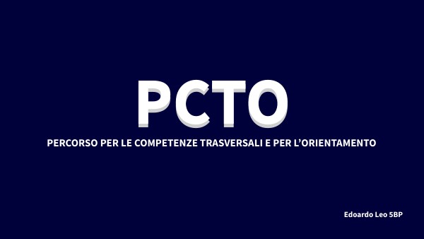 PCTO | Genially