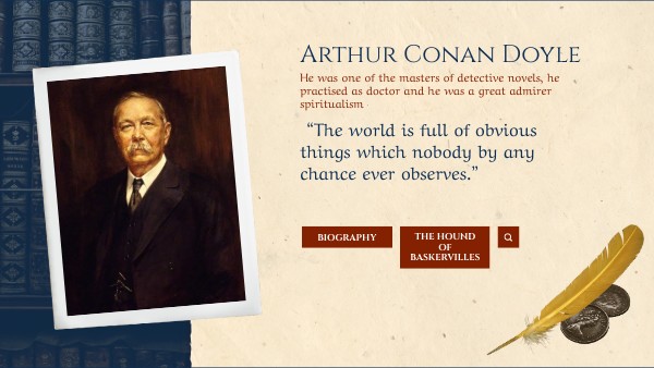Infography Arthur Conan Doyle by Ariadna Chacón Sanchís | Genially