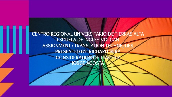 translation techniques by Richard Sera teacher Jorge Acosta | Genially