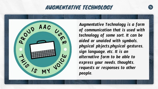 Augmentative & Alternative Communication