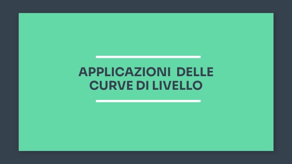 LINEE DI LIVELLO | Genially