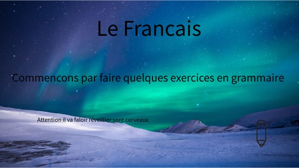 Francais (Grammaire) | Genially