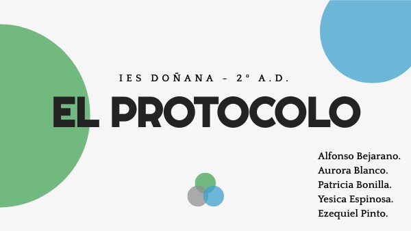 EL PROTOCOLO | Genially