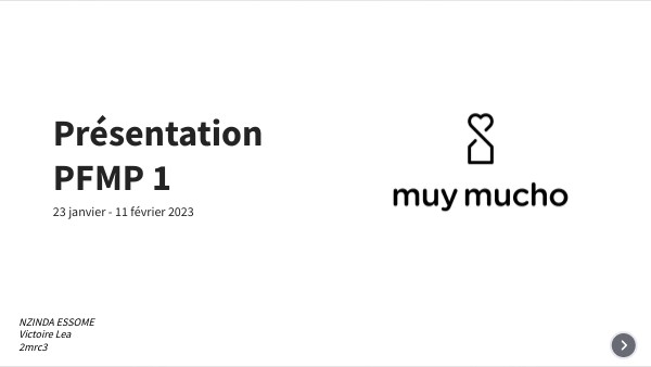 oral présentation pfmp1