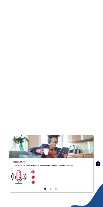 BE Customer Focused Page