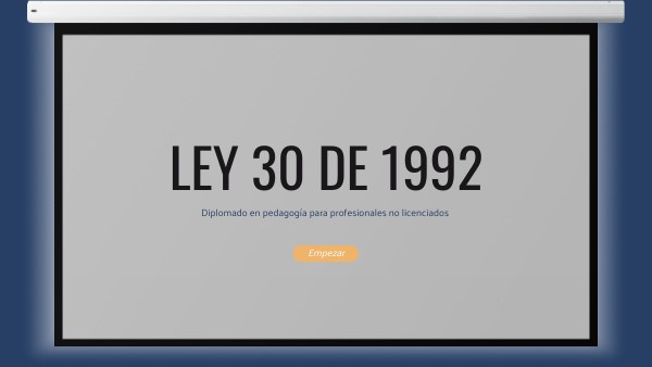 Ley 30 | Genially