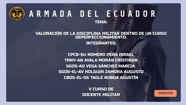 DISCIPLINA MILITAR | Genially