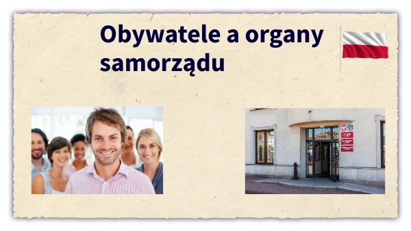 WOS: Obywatele a organy samorządu | Genially