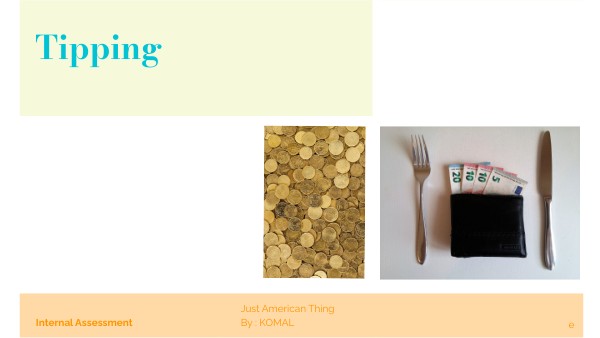 Tipping is so American