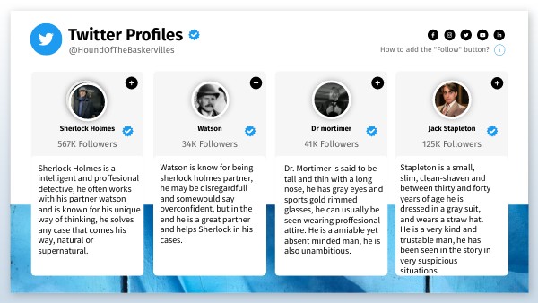 Sherlock Holmes Twitter