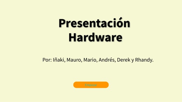 PRESENTACIÓN HARDWARE.