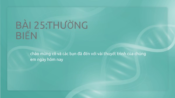 MEDICAL DNA PRESENTATION