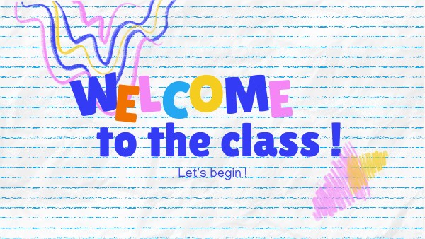 Welcome to the class! by Agus :)
