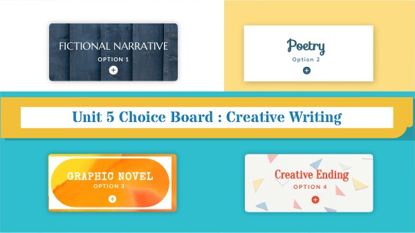 Unit 5 Project CHOICE BOARD | Genially