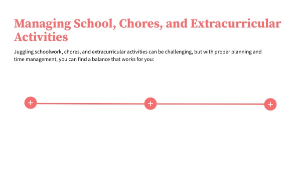 Managing School, Chores, and Extracurricular Activities | Genially