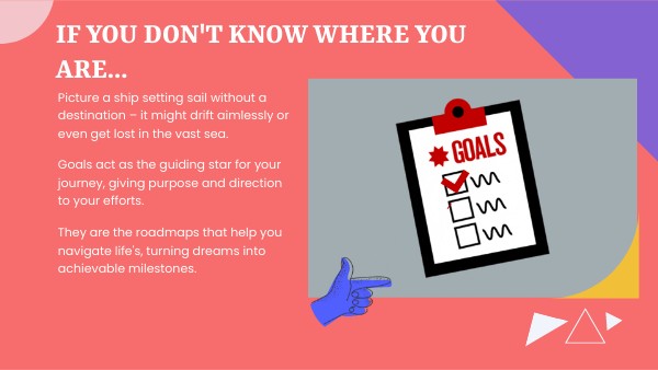 Embarking on goal setting