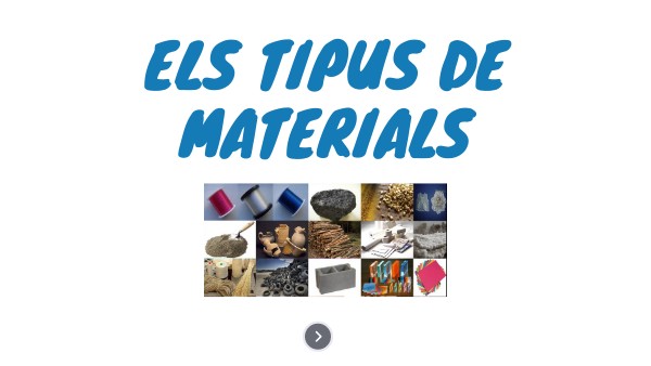 QUIZ ELS TIPUS DE MATERIALS | Genially