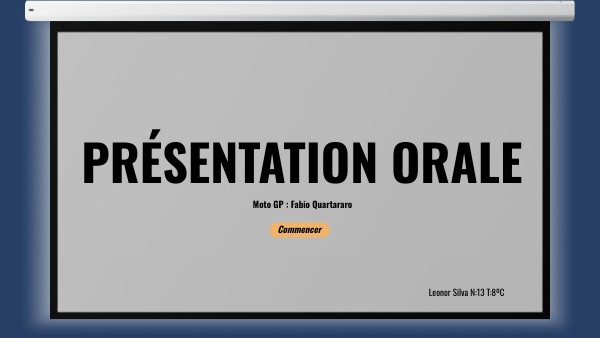 PROJECTION PRESENTATION | Genially