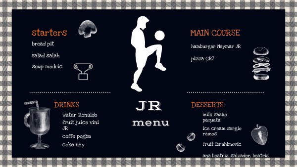 JR MENU
