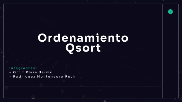 Ordenamiento Qsort