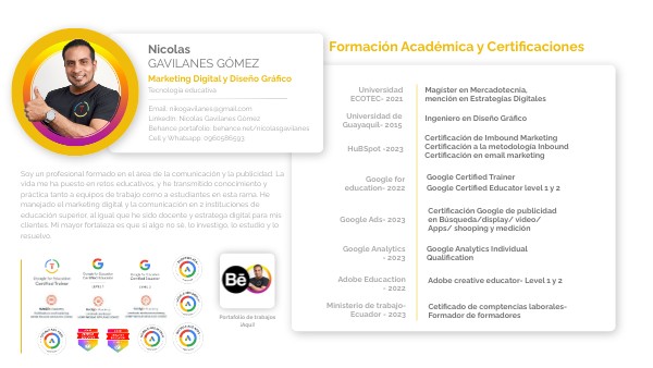 CV NICOLAS GAVILANES