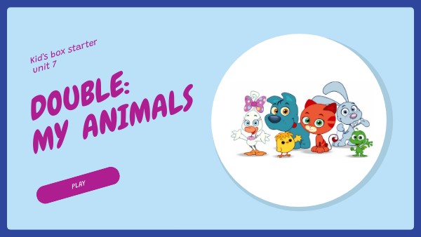 DOUBLE my animals GAME | Genially