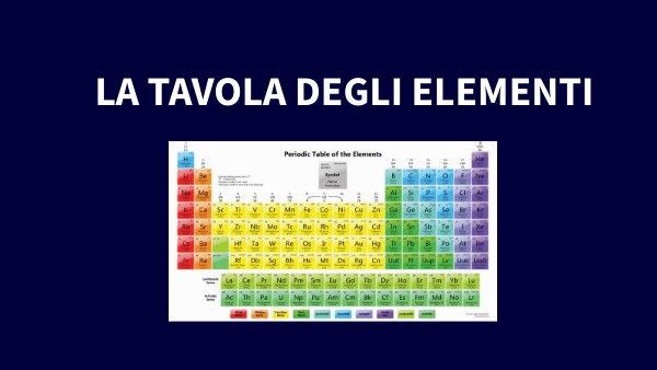 la tavola degli elementi | Genially