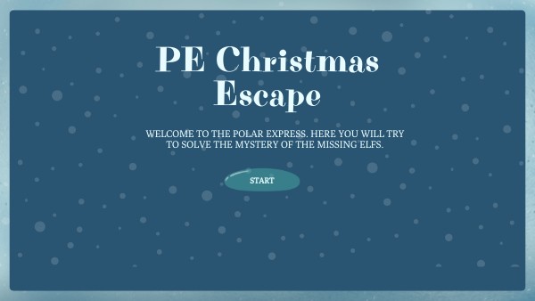 POLAR EXPRESS ESCAPE ROOM | Genially