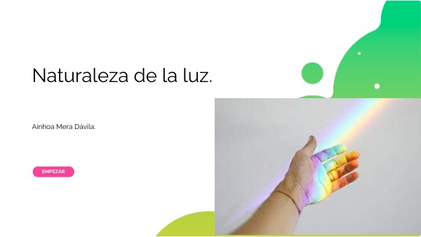 Naturaleza de la Luz. | Genially