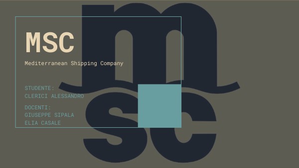 MSC CARGO | Genially