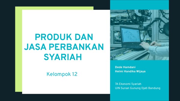 Kel 12. Produk dan Jasa Bank Syariah