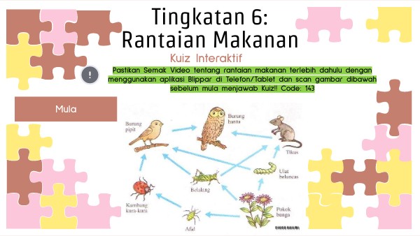 KUIZ INTERAKTIF: RANTAIAN MAKANAN | Genially
