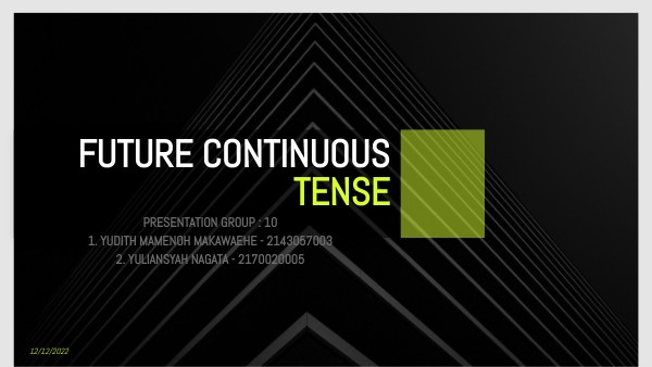 PPT FUTURE CONTINUOUS TENSE PRESENTATION | Genially