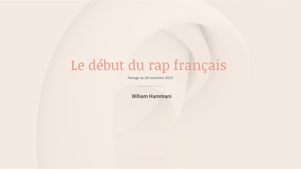 RAP FRANCAIS | Genially