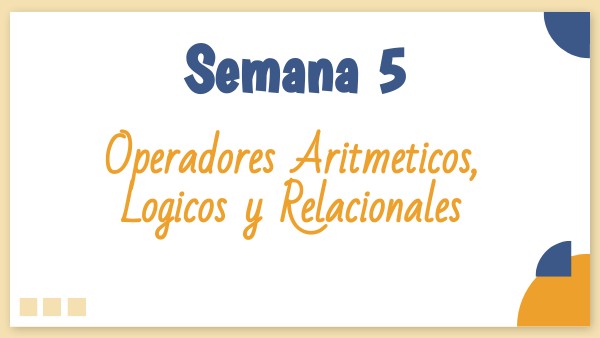 Semanas de Fundamentos