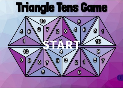 Triangle Tens Game | Genially