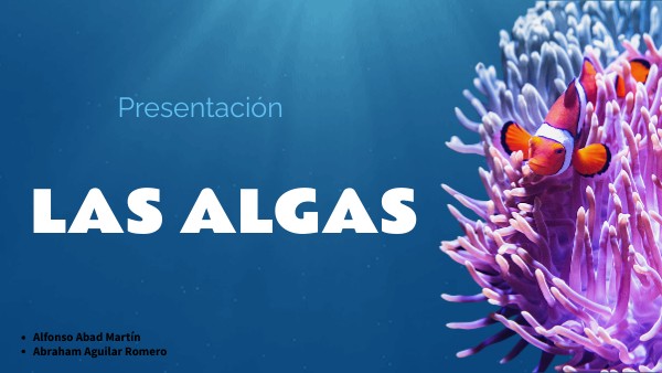 PRESENTACIÓN ALGAS | Genially