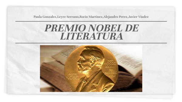 Premios nobel | Genially