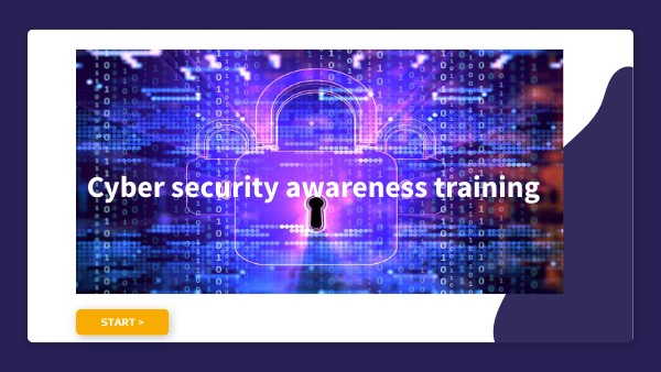 Cyber security awareness training